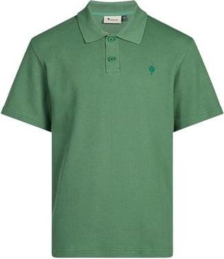 Faguo Polo &agrave; manches courtes en coton piqu&eacute; textur&eacute;