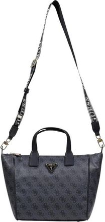 Guess Femme, Sacs, Gris, Taille: ONE Size Sac &agrave; main avec bandouli&egrave;re et fermeture &agrave; glissi&egrave;re