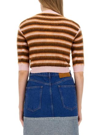 Marni Striped Virgin Wool Knit Cardigan - Multicolor