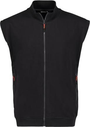 Adamo PAROS Gilet de survêtement sans manches pour homme, grandes tailles 2XL-14XL, Noir, 5XL grande taille
