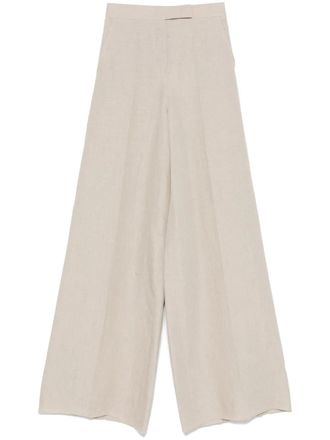 Max Mara pantalon palazzo Sequoia - Tons neutres