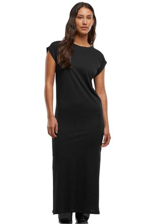 Urban Classics Ladies Extended Shoulder Dress Black, XS