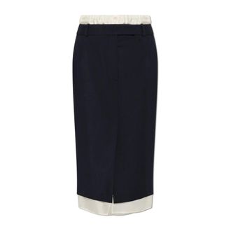 R&oacute;he Femme, Jupes, Bleu, Taille: 34 FR Midi Skirts