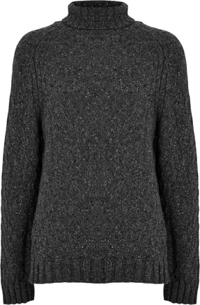 HUGO BOSS Hugo - Pullover f&uuml;r Herren/Damen Unisex, Mit Zopfmuster (Mittelgrau meliert)