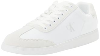 Calvin Klein Herren Low Cupsole Laceup SU HM0HM02069 Low-Top, Wei&szlig; (Triple Bright White), Gr&ouml;&szlig;e 40, Wei&szlig; Triple Bright White, 42 2/3 EU