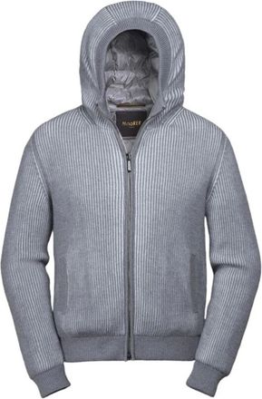 Moorer Homme, Vestes, Gris, Taille: 2XL Misone CW1 Bomber Jacket