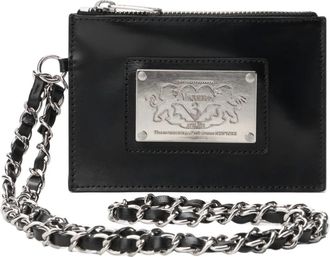 Vaquera unisex, Accessoires, Noir, Taille: ONE Size Portefeuille en cuir noir collier