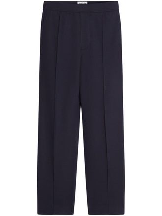 Lanvin pantalon à taille élastiquée - Bleu