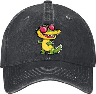 Generic Chapeau De Sport Crocodile Mignon Casquette De Baseball Classique Chapeau De Soleil R&eacute;glable Casquette Trucker pour P&ecirc;che Randonn&eacute;e Camping
