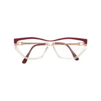 Saint Laurent Pre-owned Acetat sonnenbrillen - - Pre-owned - Damen - Rot - ONE SIZE