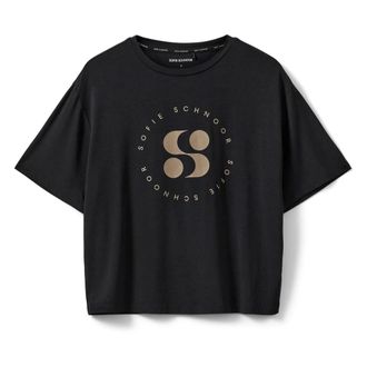 Sofie Schnoor Logo Oversize Training Top - - Tops - Damen - Schwarzk - XS