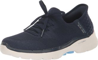 Skechers Hands Free Slip-Ins Go Walk 6-Lovely Day Sneaker für Damen, Marineblau/blau, 39.5 EU