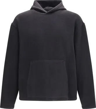Rier Virgin Wool Fleece Hoodie - Charcoal