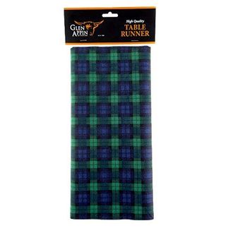 Glen Appin of Scotland Airlaid Paper Blackwatch Tartan-Tischdecke L&auml;ufer