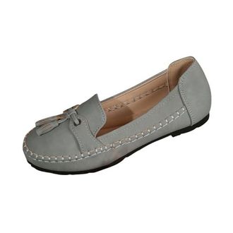 Generic Mocassins plats d&eacute;contract&eacute;s &agrave; enfiler pour femme, couleur unie, confortables, &eacute;l&eacute;gants, l&eacute;gers, respirants, classiques, chaussures de travail, bureau
