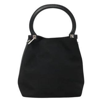 Ferragamo Pre-owned Canvas Handtaschen - - Pre-owned - Damen - Schwarzk - ONE SIZE