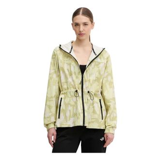 The North Face Veste coupe-vent &agrave; capuche Mountain Athletics imprim&eacute;e - Femme - Sport - Vert - Taille: 40 FR