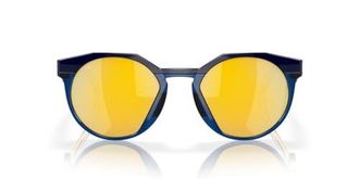 Oakley Mens OO9242 HSTN Round Sunglasses, Navy/Transparent Blue/Prizm 24K Polarized, 52 mm
