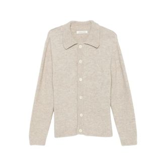 Sunflower Alpaka-Strickjacke - - Knitwear - Herren - Beige - XL
