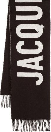 Jacquemus Logo-intarsia Fringed Scarf