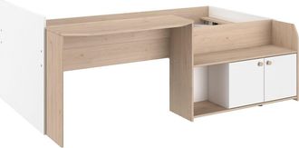 Vente-Unique Kombibett 90 x 190/200 cm - Natur und Wei&szlig; - MIVONA