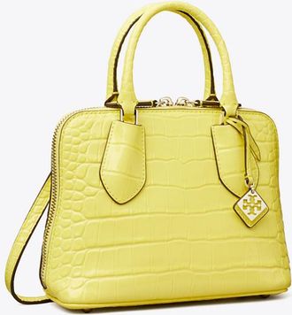 Tory Burch Damen Gepr&auml;gte Mini Swing Henkeltasche