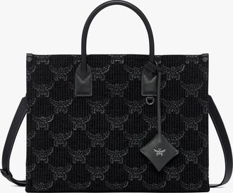 MCM M&uuml;nchen Tragetasche in Lauretos Lurex Jacquard
