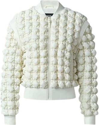 Mackage Femme, Vestes, Beige, Taille: 36 FR Helen Bomber Jacket