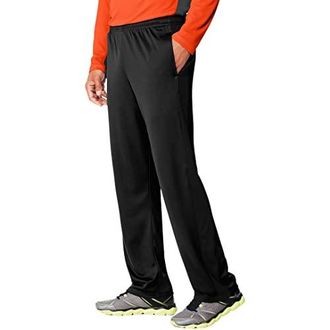 Hanes Sport Xtemp Workout with Pockets, Mens Training Pants Pantalons, Noir, L Homme