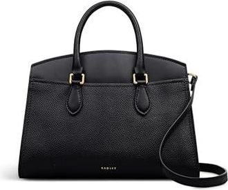 Radley London London Portland Way Poign&eacute;e en cuir pour femme Fermeture &Eacute;clair Taille M, Noir, Taille M