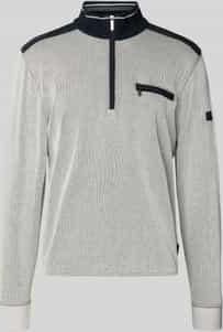 Bugatti Sweatshirt mit Stehkragen Modell Selanik