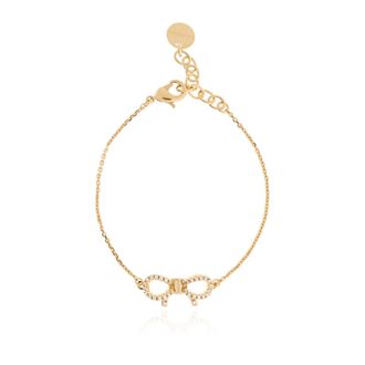 Ferragamo Armband mit Anh&auml;nger und funkelnden Kristallen - - Accessories - Damen - Gelb - ONE SIZE