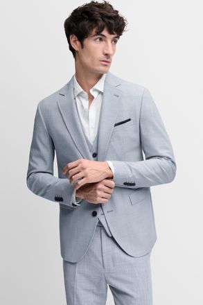 Cinque Anzugsakko CINQUE CIDATA, Herren, Gr. 46, blau, Web, Obermaterial: 66% Polyester, 28% Viskose, 6% Elasthan, unifarben, regular fit normal, abgesteppte