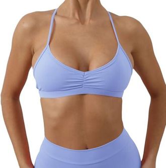 Generic Soutien-gorge 2026 pour femme avec bretelles amovibles - Haut de yoga serr&eacute; &agrave; s&eacute;chage rapide - Pour sports de plein air, course &agrave; pied, beaut&eacute; du dos 