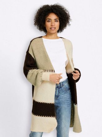 Heine Strickjacke Strickjacke Langarm Grobstrick