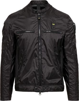 Blauer Homme, Vestes, Noir, Taille: M Veste en tissu technique