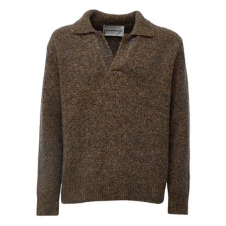 Amaranto Polo-Strickpullover - - Knitwear - Herren - Braun - XL