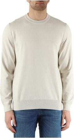 HUGO BOSS Rundhals-Strickpullover - - Knitwear - Herren - Beige - 2XL