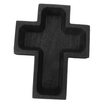 Garneck Kreuz Holzschale Kuchenblech Tischdeko Zu Ostern Schmuckplatte Brotkorb Sockelschale Cross-futternäpfe Kreuzförmiges Obsttablett Christliches Serviert