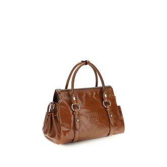 Miu Miu Calf Leather Handbag - Brown