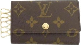 Louis Vuitton unisex, Pre-owned, Brun, Taille: ONE Size Porte-cl&eacute;s en toile Pre-owned