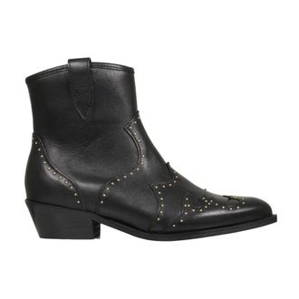 DWRS Lyon Nieten Stiefeletten - - Shoes - Damen - Schwarzk - 37 EU