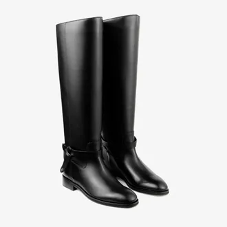 Jimmy Choo London Leather Knee-High Boot - Black