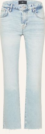7 For All Mankind Straight Jeans Calie Straight Ankle blau
