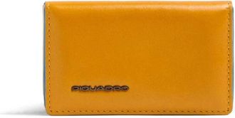 Piquadro Homme, Accessoires, Jaune, Taille: ONE Size Blue Square Card Holder
