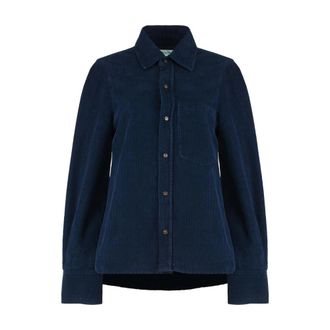 Victoria Beckham Slim Shirt - - Blouses & Shirts - Damen - Blau - 2XS