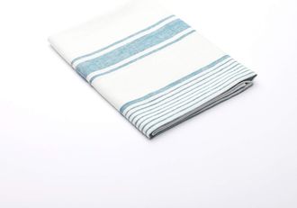 LinenMe 0818902 Handtuch, Toskana, 66 x 135 cm, Badetuch, europäisches Leinen, maschinenwaschbar, sehr saugfähig, Marineblau