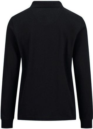 Fynch-Hatton Langarmshirt mit Logo-Stickerei und Polokragen