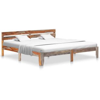 vidaXL Massivholzbett ohne Matratze 200x200 cm vidaXL