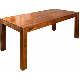 Massivmoebel24 Esstisch Akazie 100x90x76 honig lackiert OXFORD 32